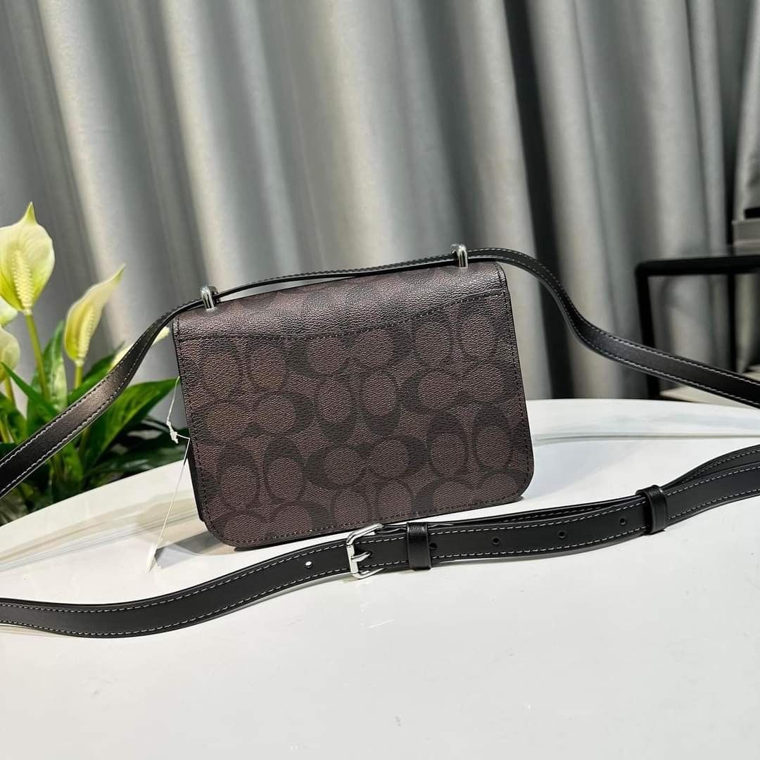 Coach Morgan Square Crossbody in Signature Canvas with Print, Women's ...