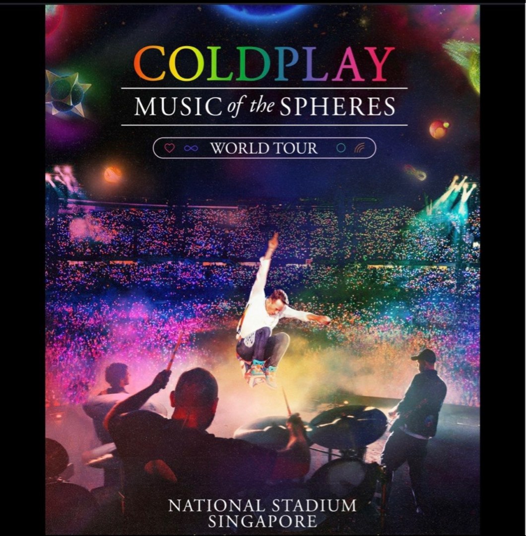 Coldplay concert 23rd (Standing tickets *4), Tickets & Vouchers, Event ...