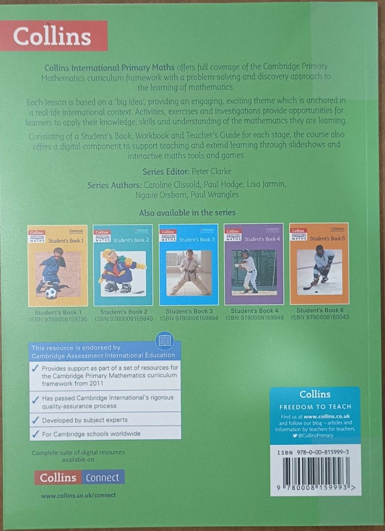 Collins International Primary Maths Student's Book 5, Hobbies & Toys ...