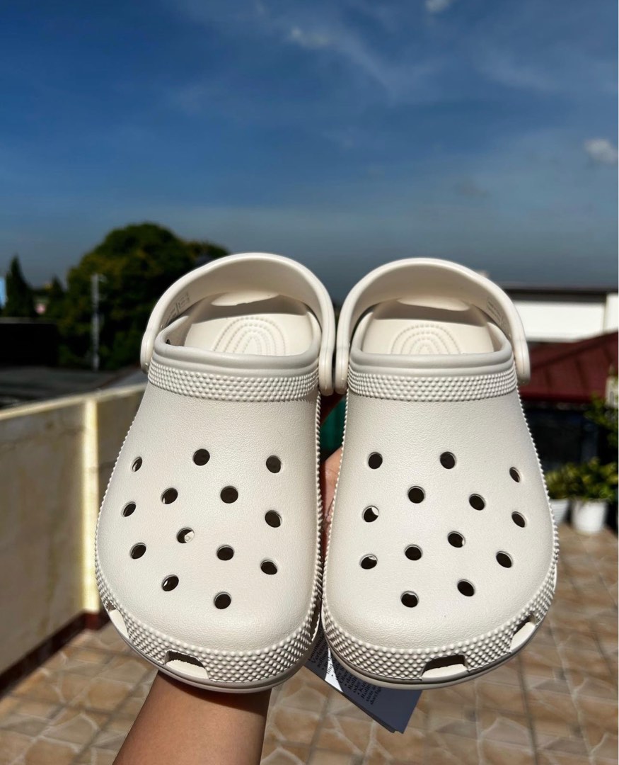 Crocs Classic Stucco, Women's Fashion, Footwear, Slippers and slides on ...