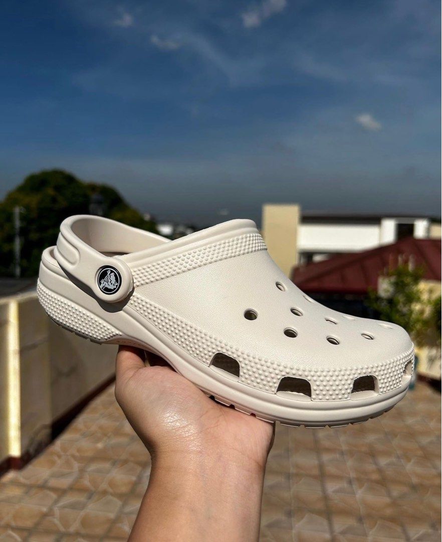 Crocs Classic Stucco, Women's Fashion, Footwear, Slippers and slides on ...