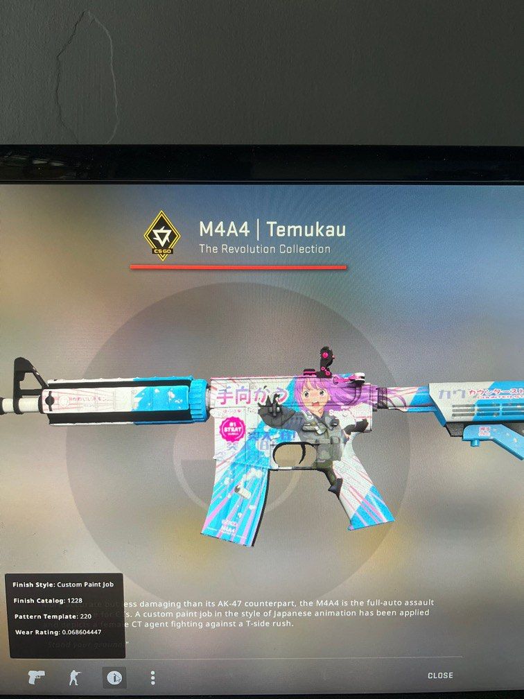 Csgo FN M4A1 Temukau, Video Gaming, Gaming Accessories, In-Game Products on Carousell