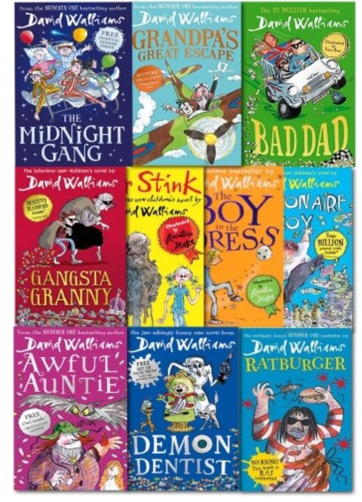 David Walliams 10 Books Collection Set (Billionaire Boy, Mr Stink, Boy ...