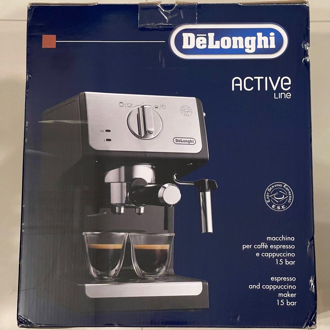 DeLonghi active line traditional pump espresso and cappuccino coffee ...