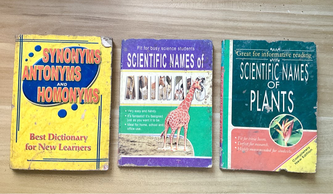 Dictionary Books: Scientific names & Synonyms , antonyms, Hobbies ...