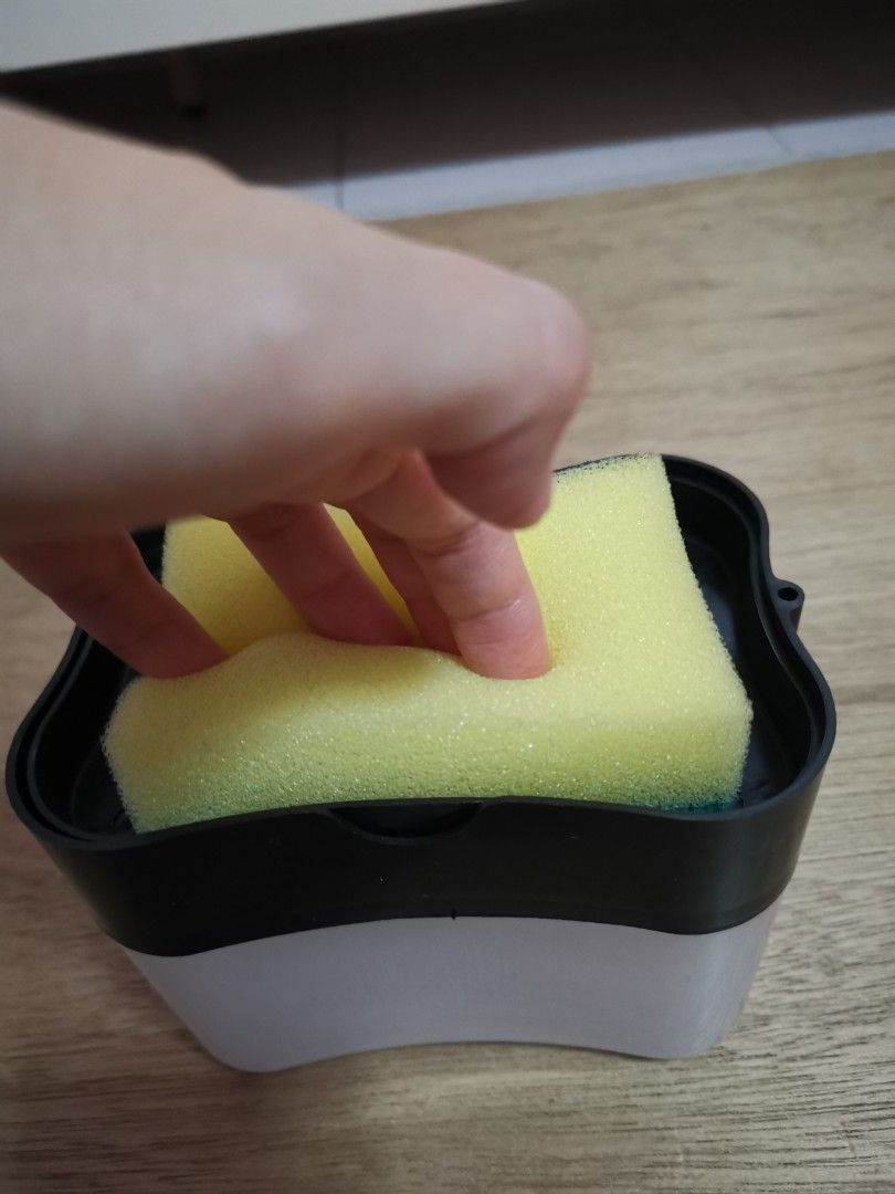 Dishwashing soap pump and sponge holder, Furniture & Home Living ...