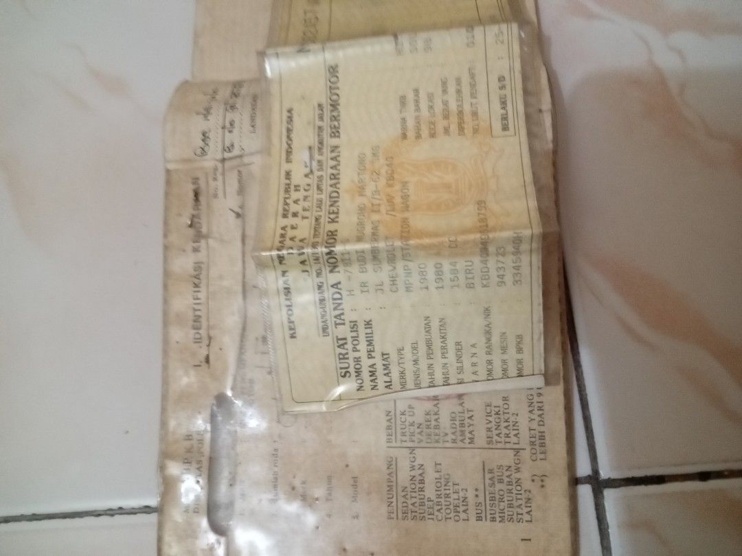 Dokumen chevrolet stwg bensin 1980, Barang Yang Dicari di Carousell