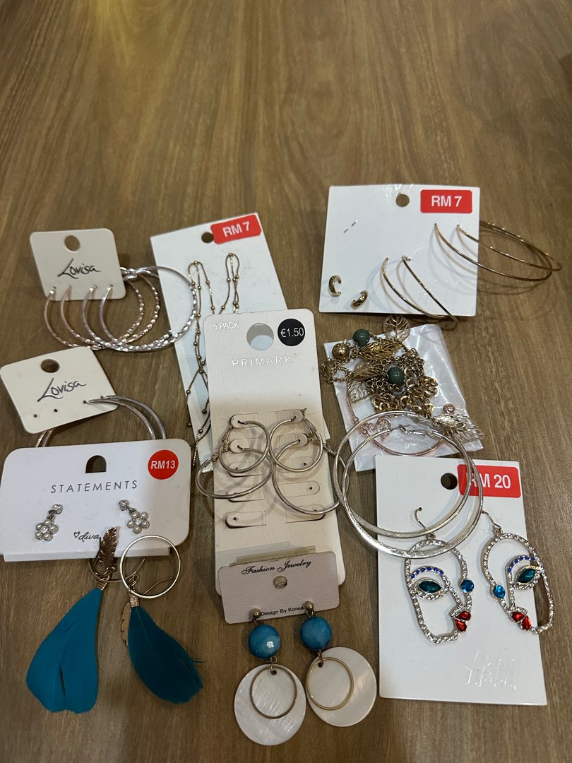 Earing all rm30, Women's Fashion, Jewelry & Organisers, Earrings on ...