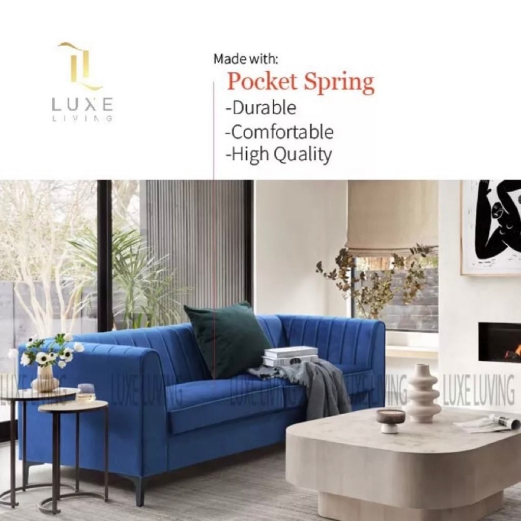 Eleanor Sofa Set 1/2/3 Seater, Furniture & Home Living, Furniture ...