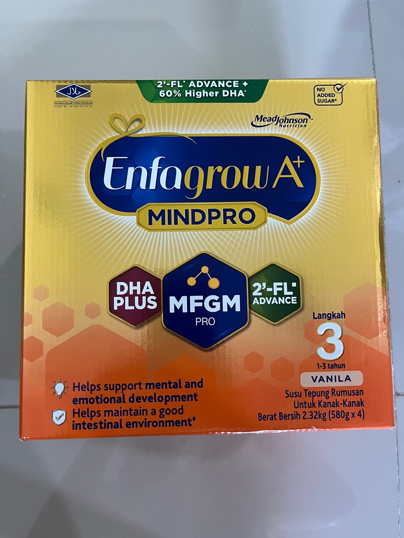 Enfagrow A+, 1-3 years old (580g x 4) Exp: 02/25, Babies & Kids, Nursing & Feeding, Weaning ...