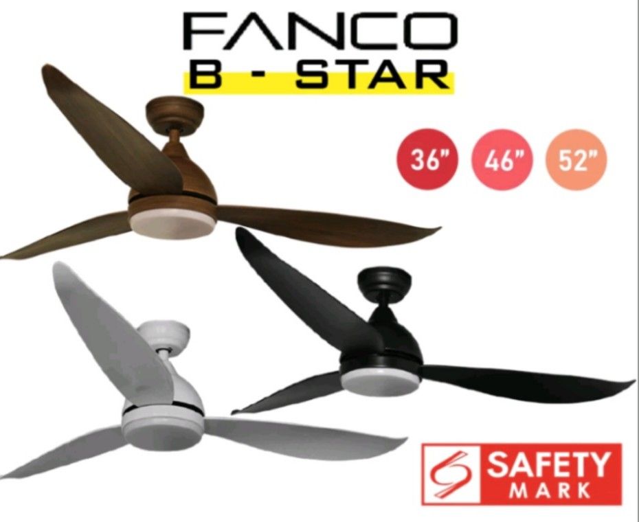 Fanco DC Ceiling Fan with Light, Furniture & Home Living, Lighting ...