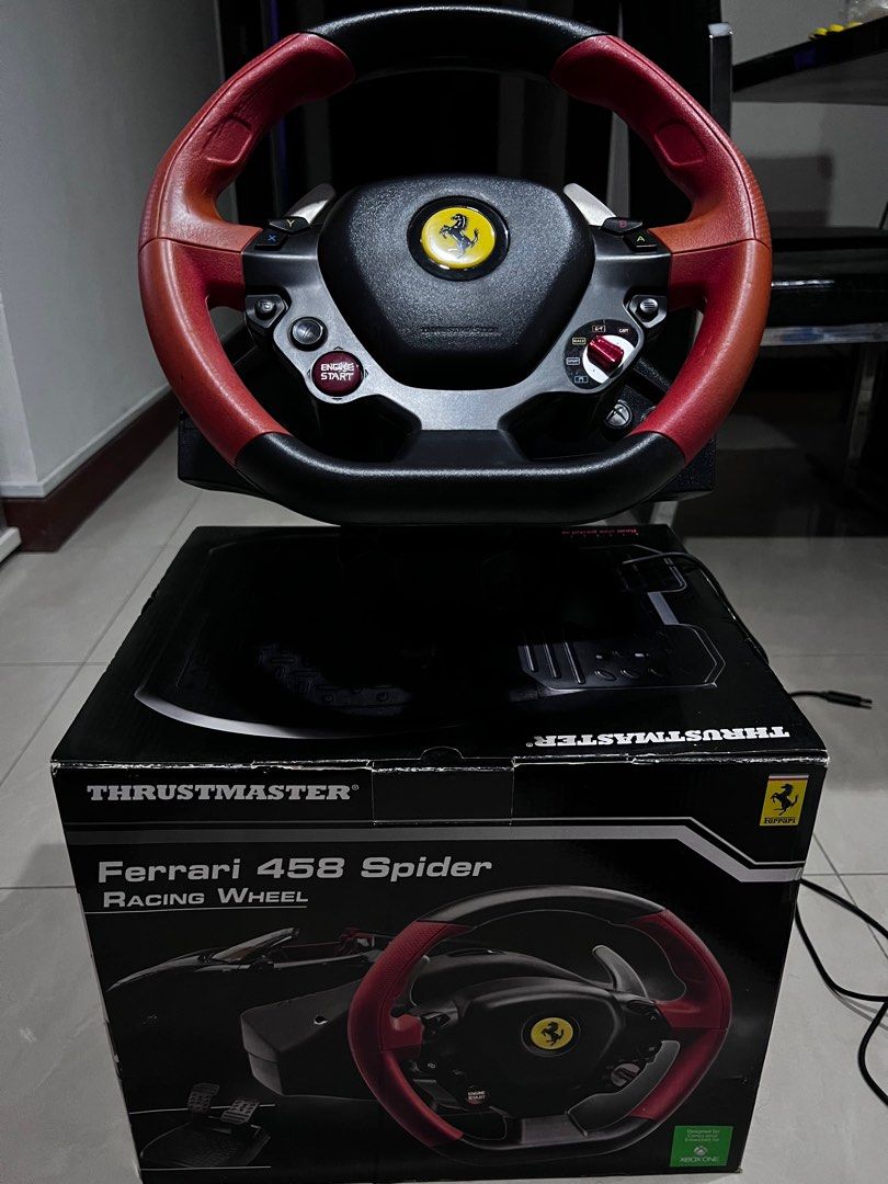 Ferrari 458 Spider Xbox Steering Wheel - Thrustmaster, Video Gaming ...