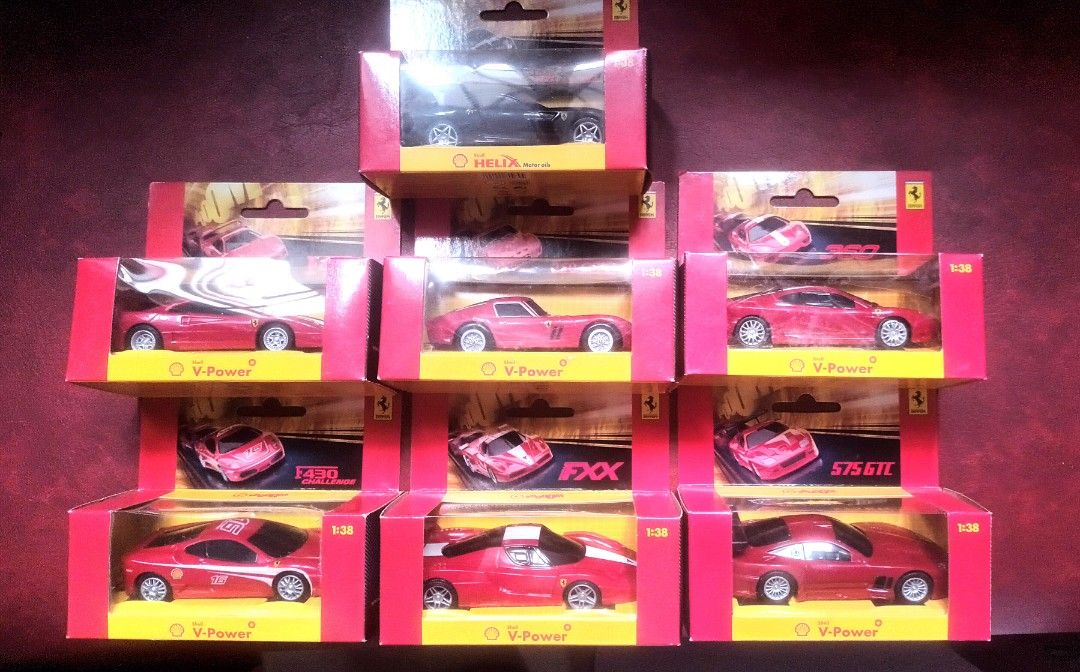 Ferrari x Shell Collectible "Vroom" edition complete set, Hobbies ...