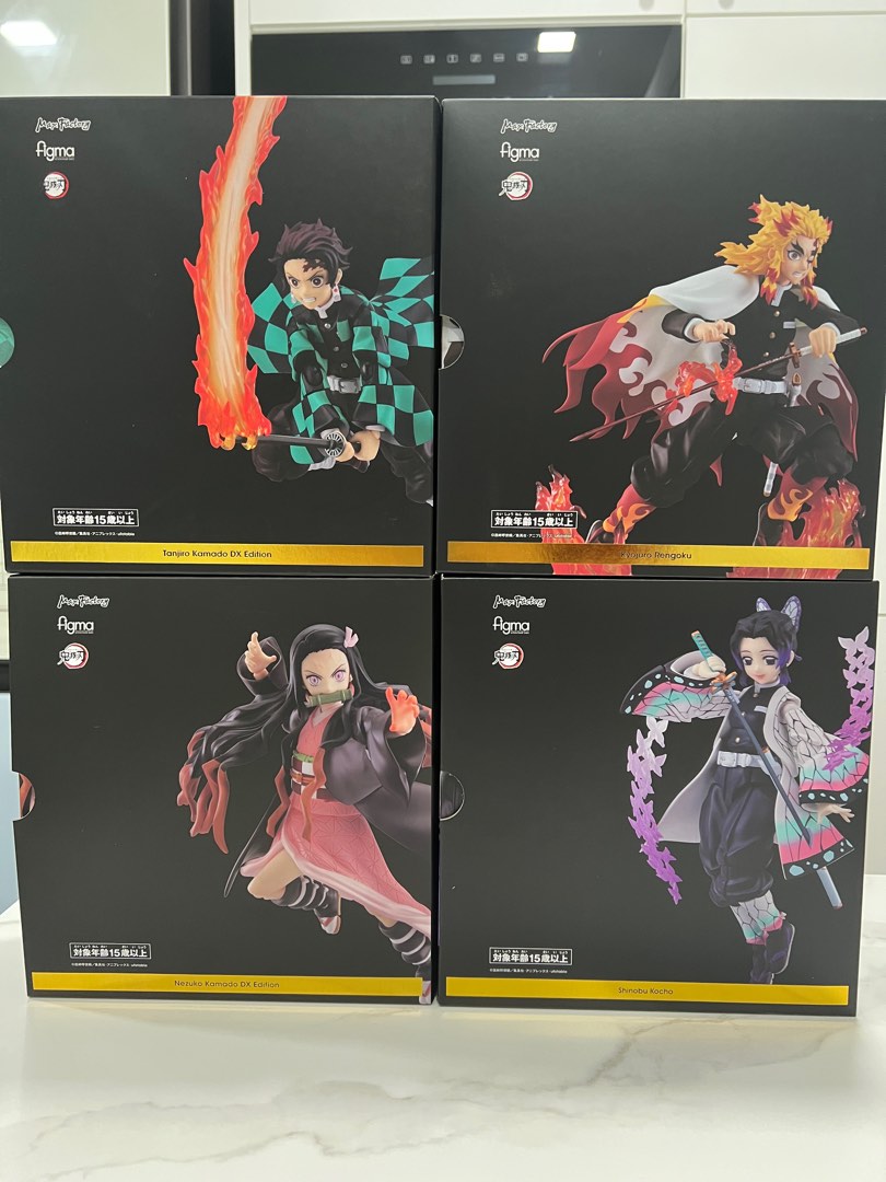 Figma Demon Slayer Kamado Tanjiro Nezuko Kyojuro Rengoku Shinobu Kocho ...