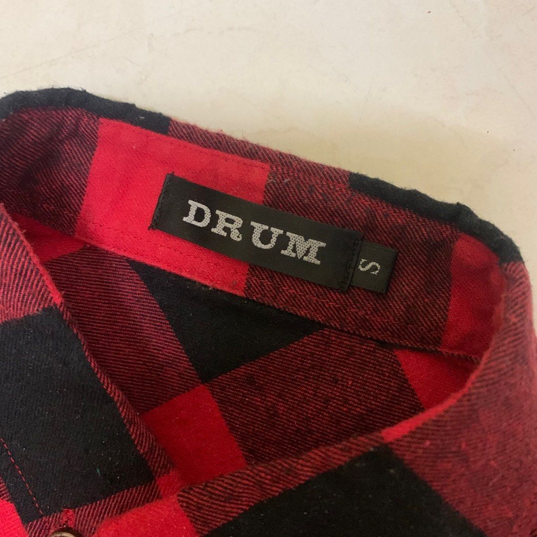 Flannel Red Black Box Stripes, Men's Fashion, Coats, Jackets and ...