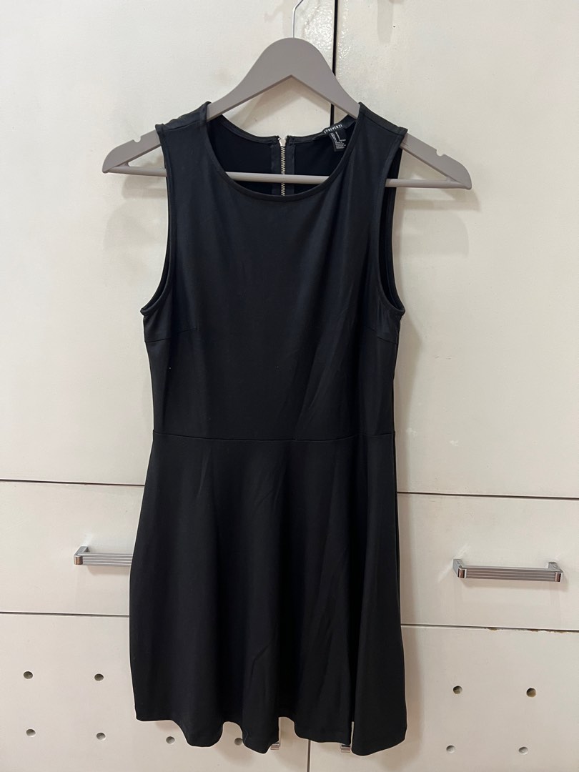 Forever 21 F21 Black Simple Classy and classic Mini Dress Small / S ...