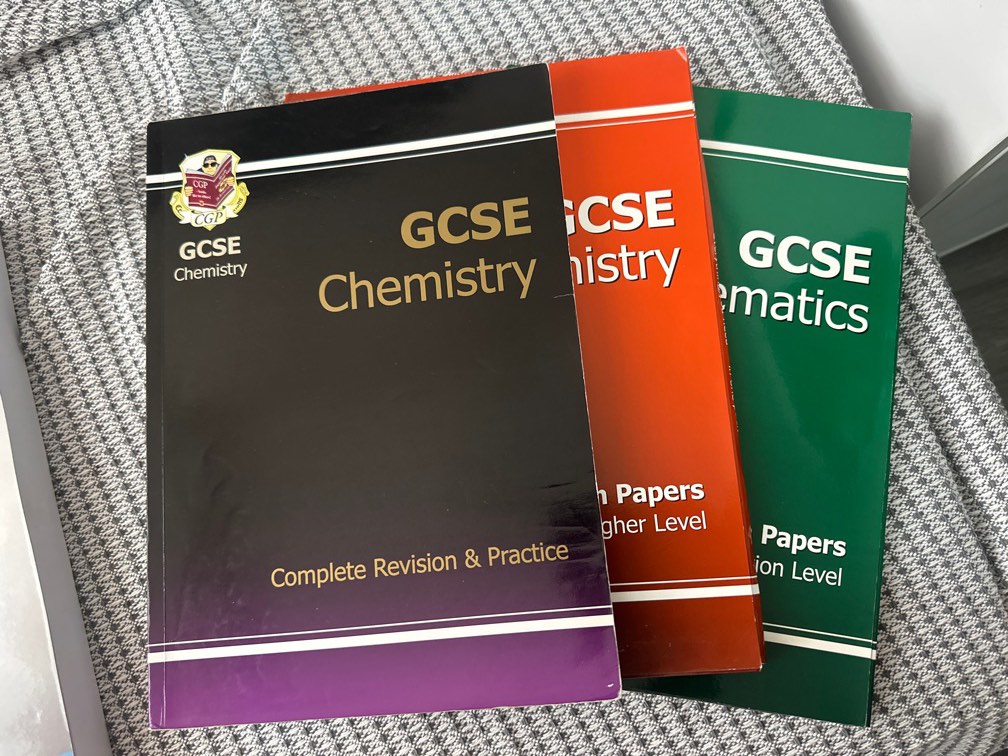 GCSE Practice and Textbook for Chemistry and practice for Mathematics ...