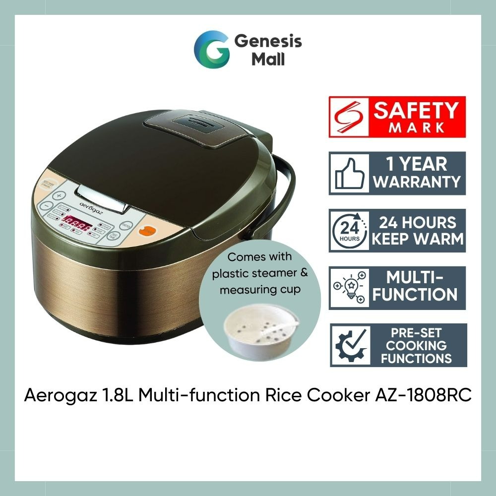 [Genesis] Aerogaz 1.8L Multi-function Rice Cooker AZ-1808RC (SG Safety ...