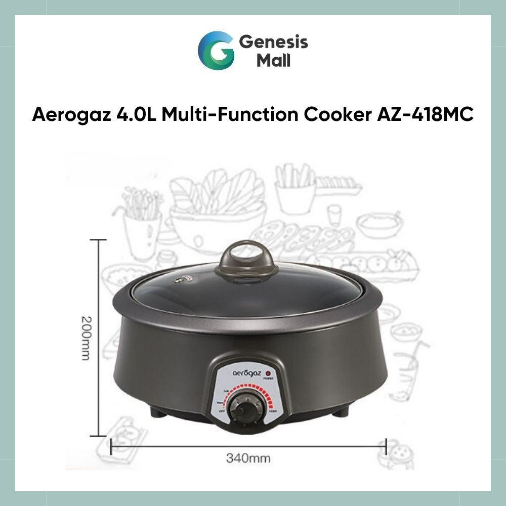 [Genesis] Aerogaz 4.0L Multi-Function Cooker AZ-418MC (SG Safety Mark ...