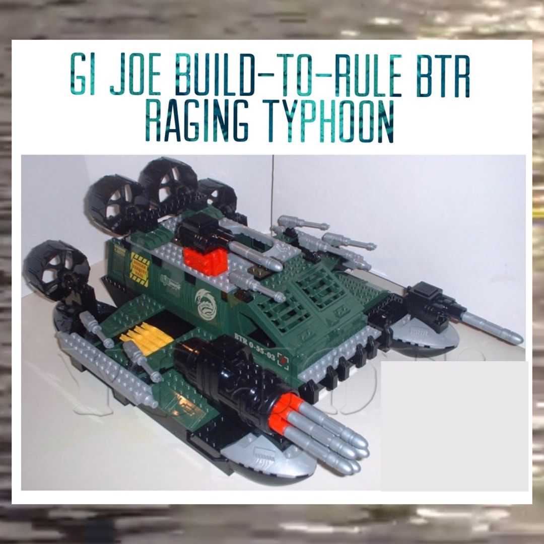 GI Joe Build-To-Rule BTR Raging Typhoon and others by Hasbro Incomplete ...