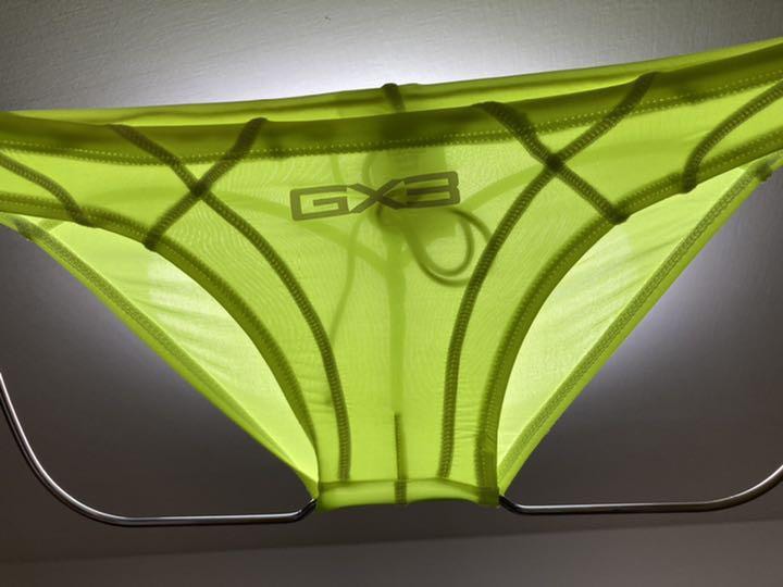 GX3 Swim Bikini/Trunks - Sheer Neon Yellow, Men's Fashion, Bottoms, Swim Trunks & Board Shorts ...