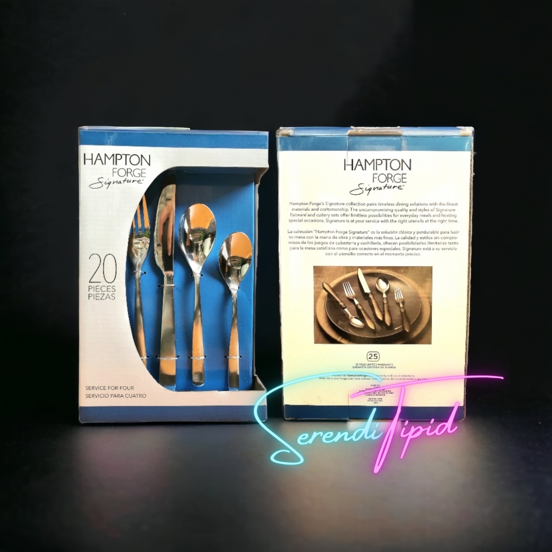 Hampton Forge Flatware 20pc Cutlery Set, Furniture & Home Living ...