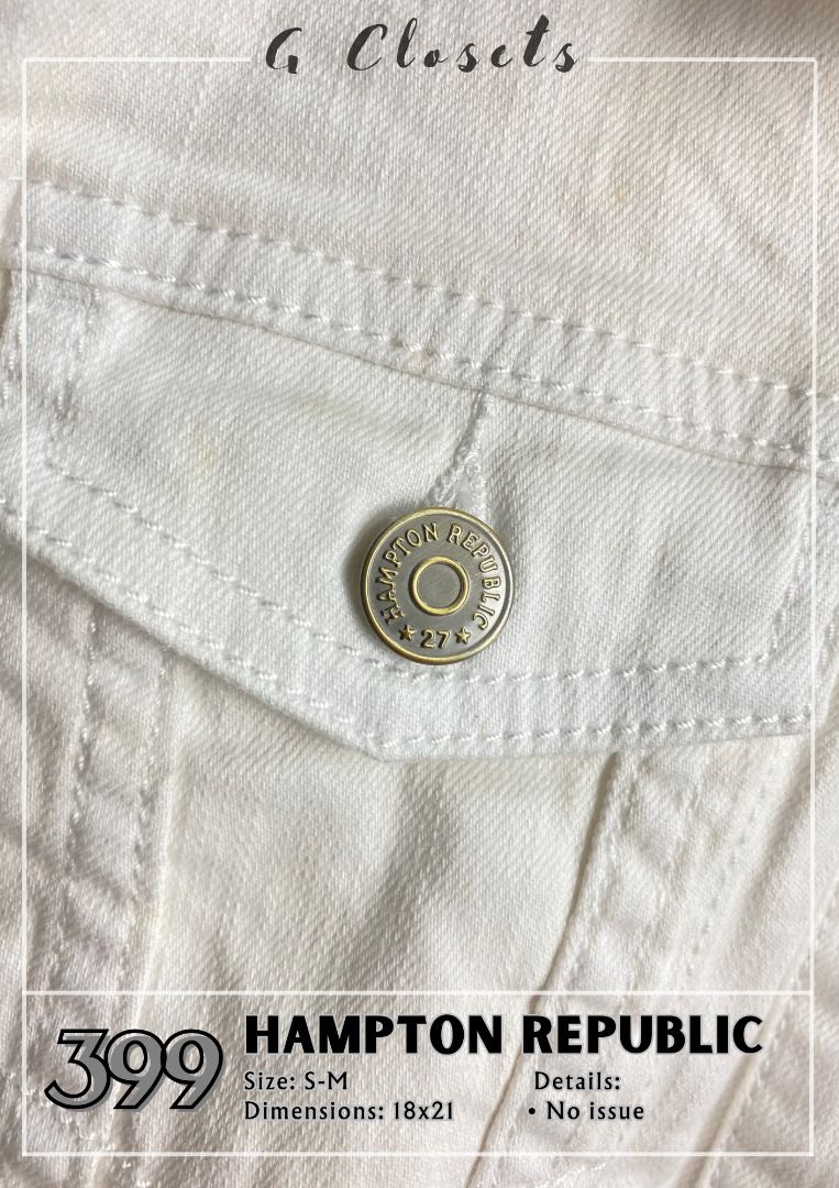 Hampton Republic White Denim jacket, Women's Fashion, Coats, Jackets ...