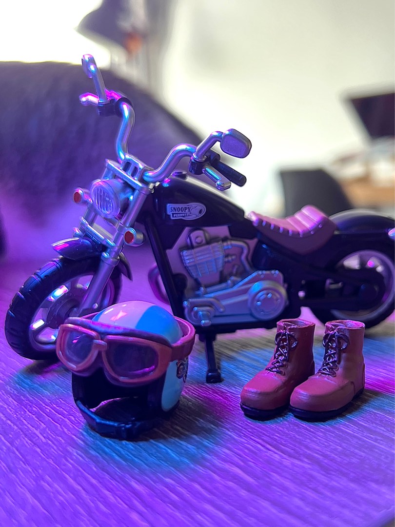 Harley Davison x snoopy bike vintage motorbike miniature, Hobbies ...