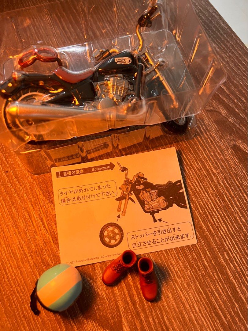 Harley Davison x snoopy bike vintage motorbike miniature, Hobbies ...