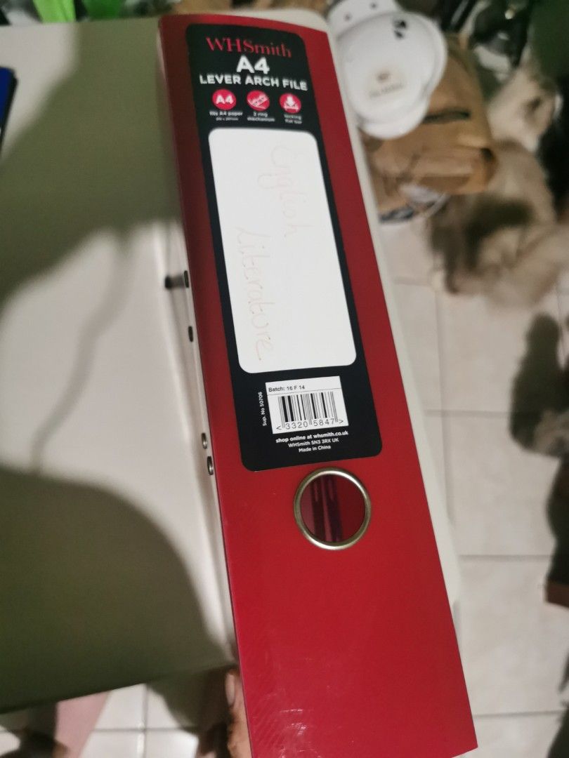 Heavy duty lever arch file with filler, Computers & Tech, Office ...