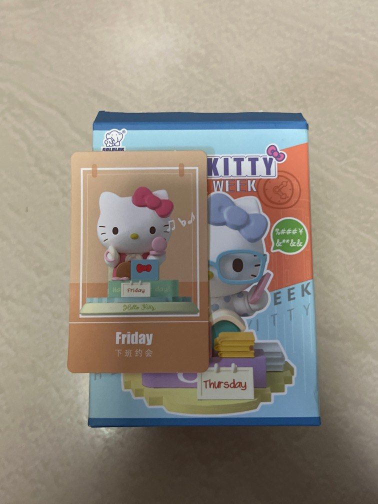 CPCM Sanrio Hello Kitty Lovely Week Blind Box Figure Figurine Friday ...