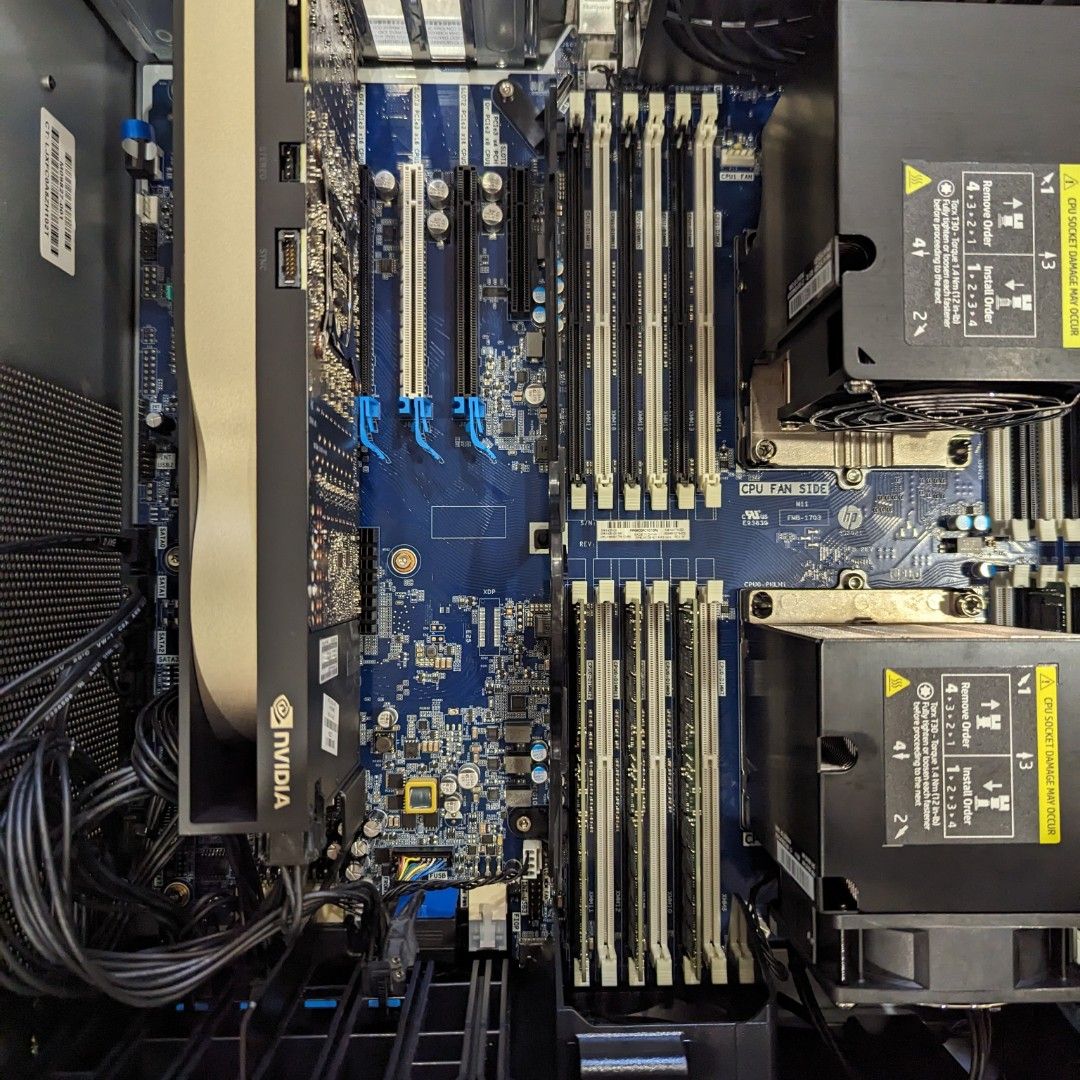 HP Z8 G4 Workstation, Intel Xeon Platinum Scalable, Dual CPU, 8160, 48 Cores 96 Threads, 384GB ...