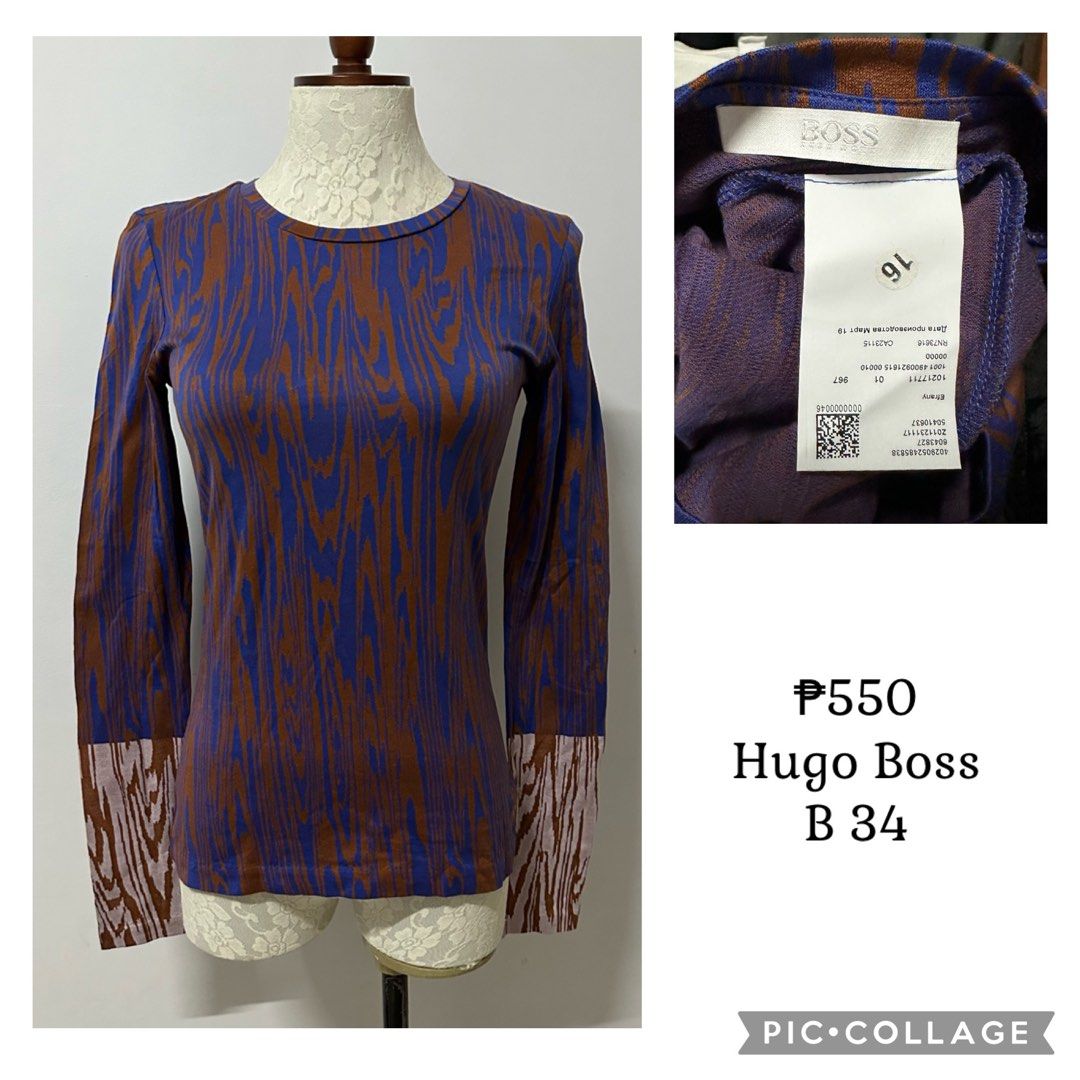 HUGO BOSS top, Women's Fashion, Tops, Blouses on Carousell