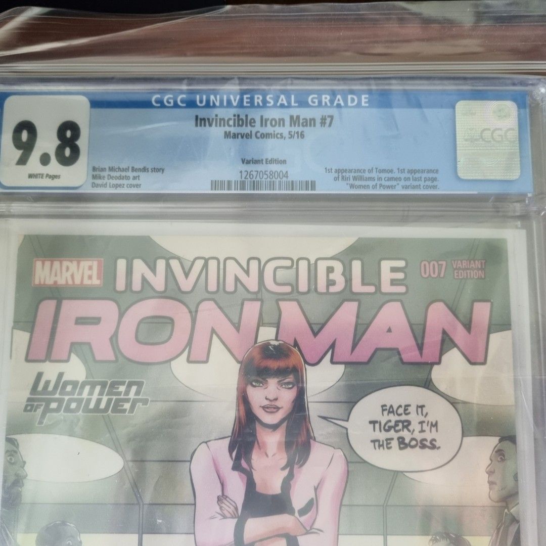 Invincible Iron Man #7 WOP VARIANT CGC 9.8, Hobbies & Toys, Books ...