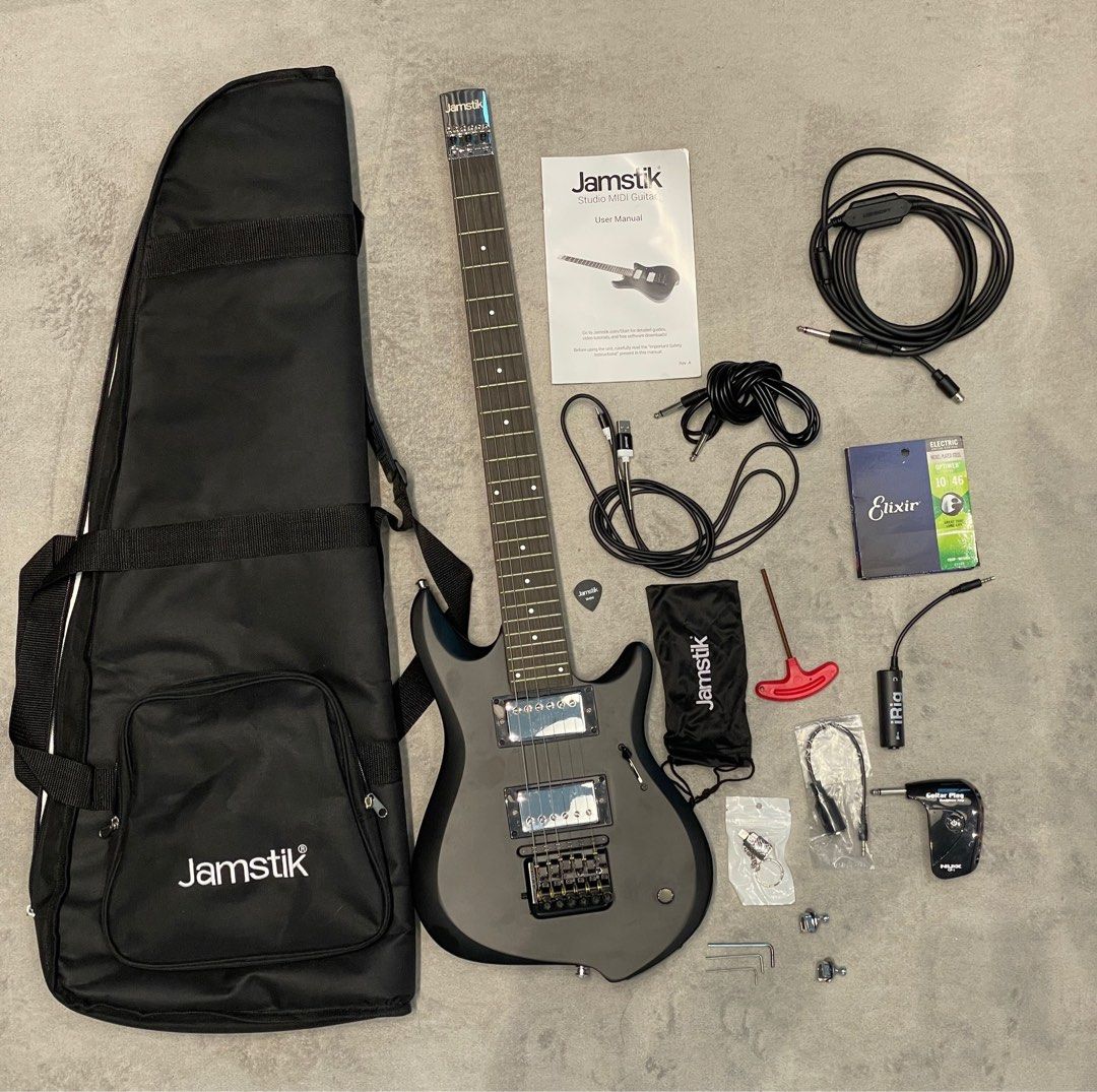 Jamstik Studio MIDI Guitar - Matte Black / Right-handed, Hobbies & Toys ...