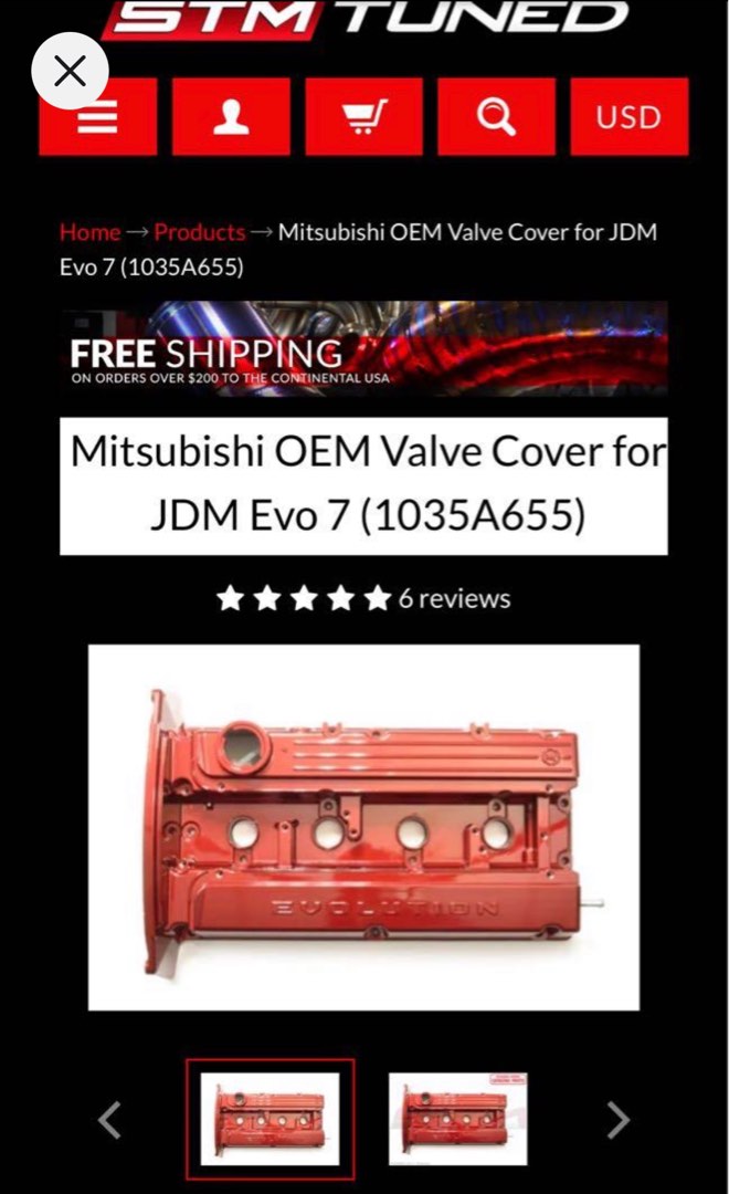 JDM Evolution Valve Cover, Car Accessories, Accessories on Carousell