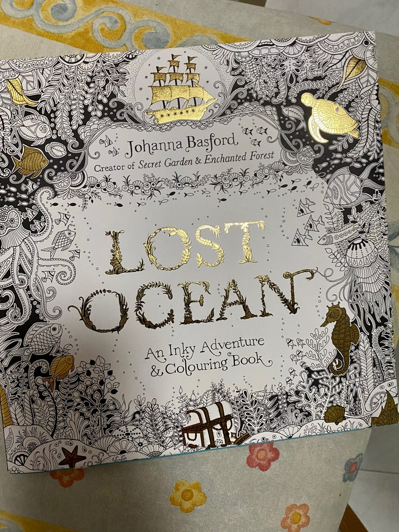 Johanna Basford Lost Ocean Coloring Book, Hobbies & Toys, Stationery ...