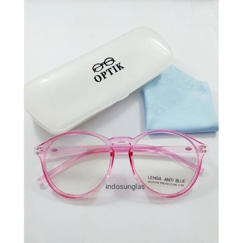 Kacamata optik anti radiasi, Fesyen Wanita, Aksesoris di Carousell