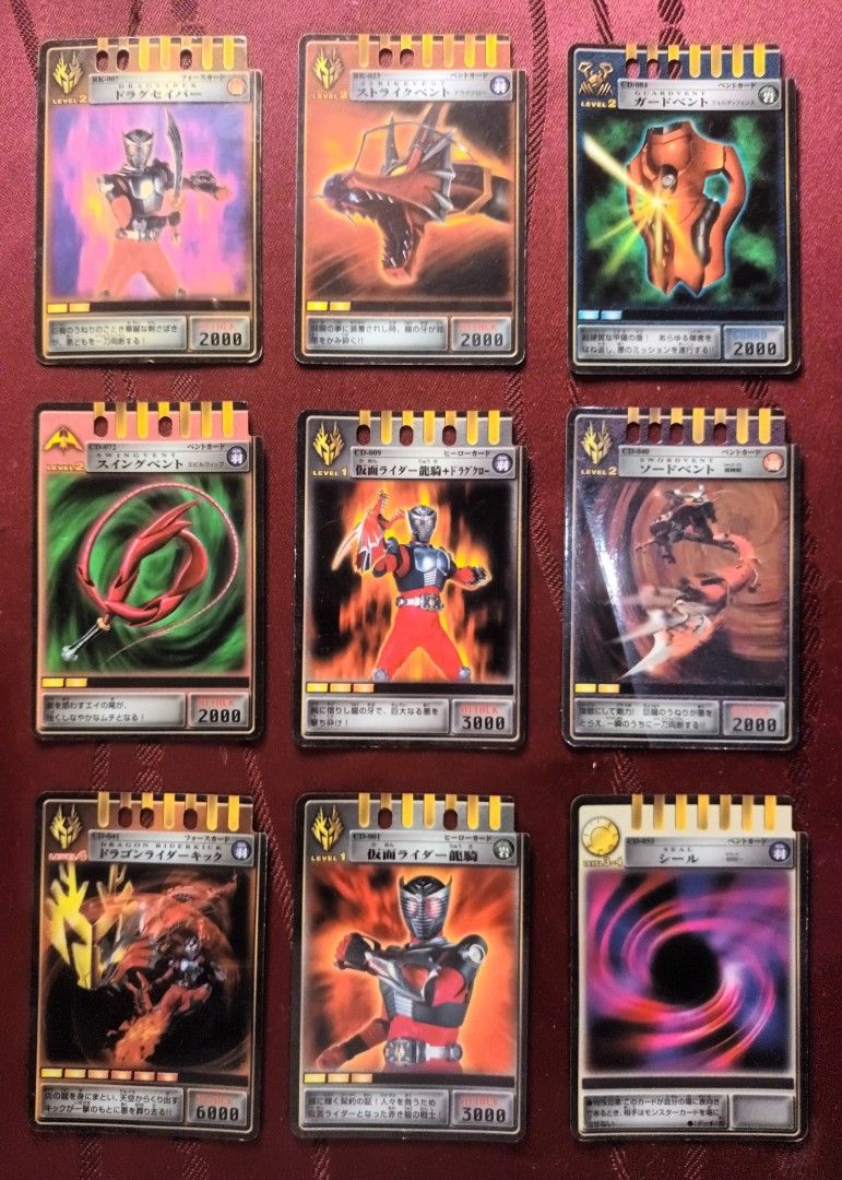 Kamen Rider Ryuki Advent Cards - Set A, Hobbies & Toys, Toys & Games on ...