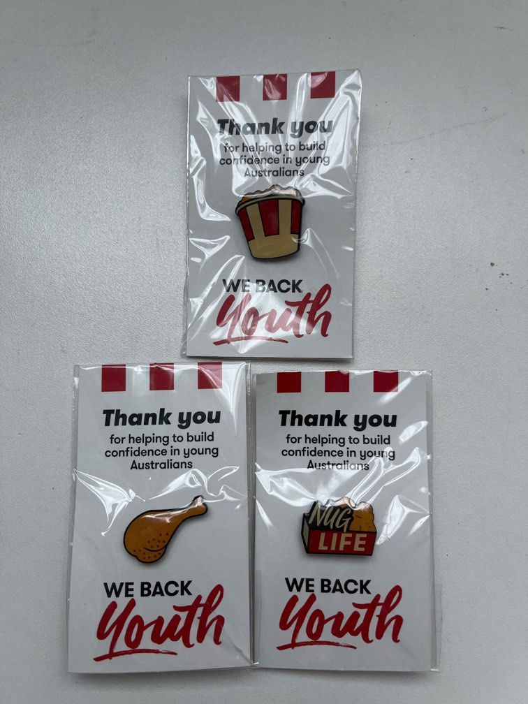 KFC Metal Pins, Hobbies & Toys, Toys & Games on Carousell