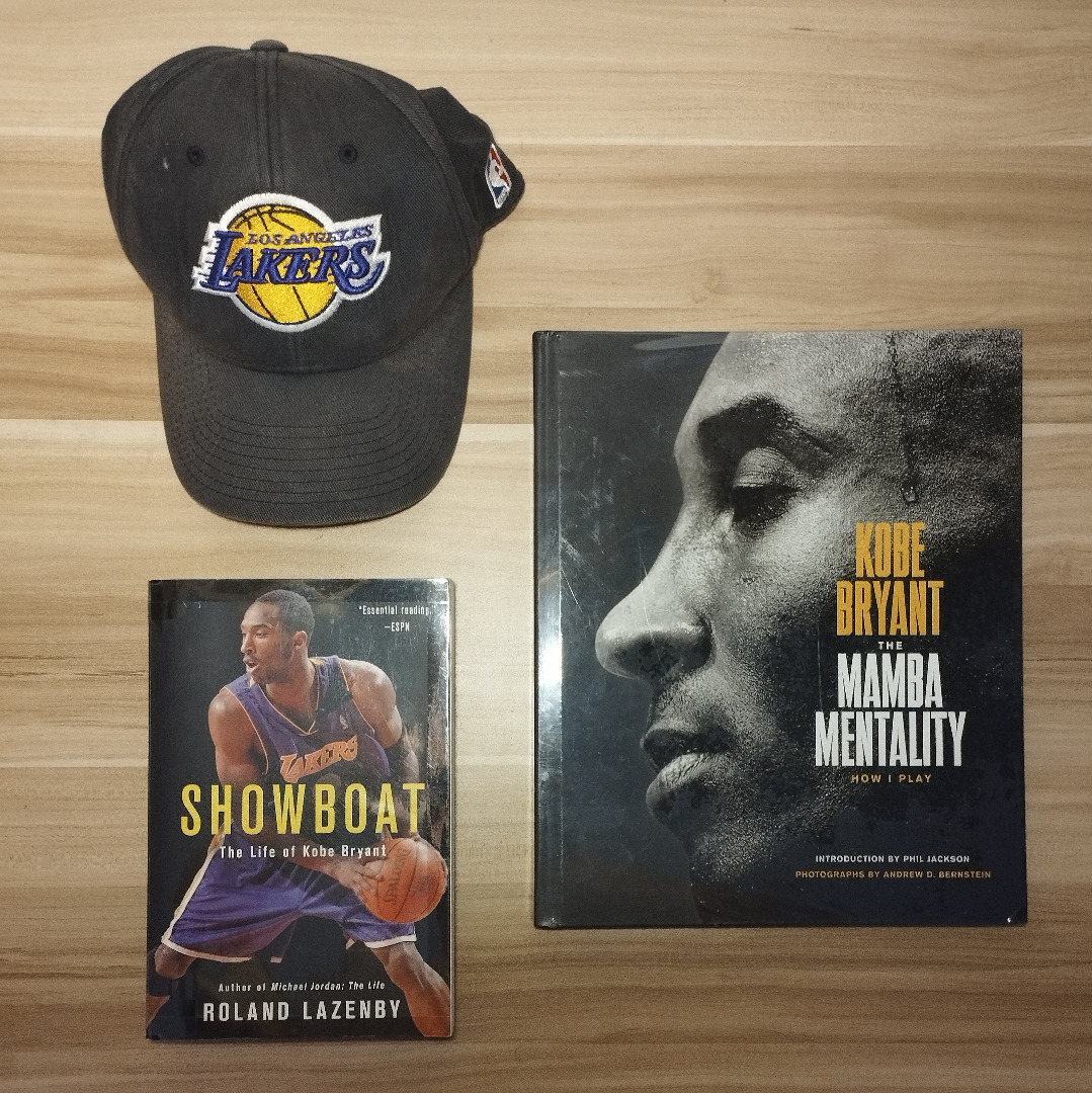Kobe books + lakers cap bundle (Mamba Mentality + Showboat), Sports ...