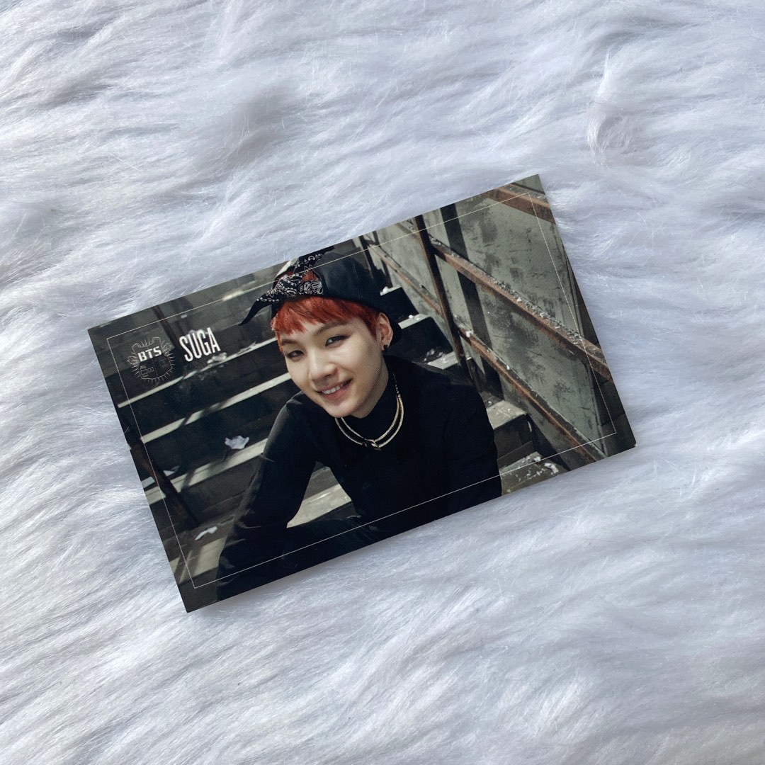 [K-POP MERCH] BTS Yoongi Dark & Wild Photocard, Hobbies & Toys ...