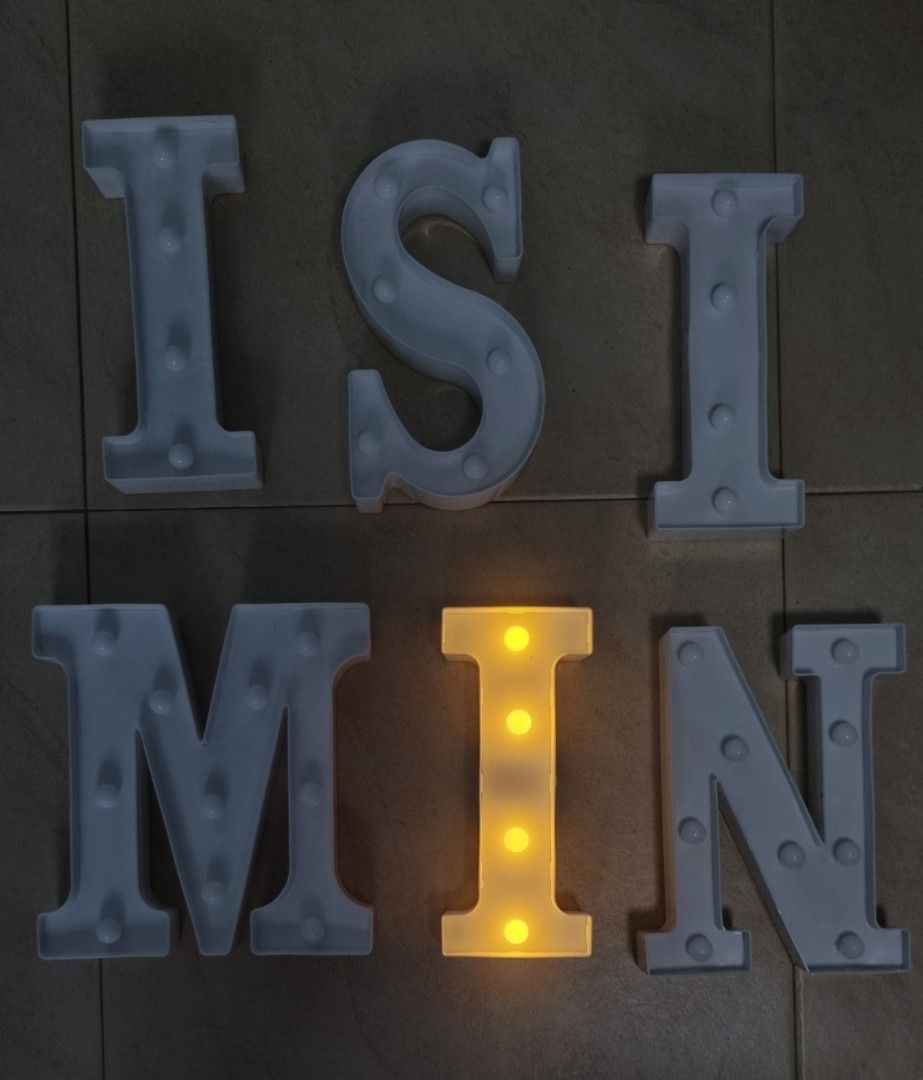 Led light letters (Good for proposal), Hobbies & Toys, Stationery ...