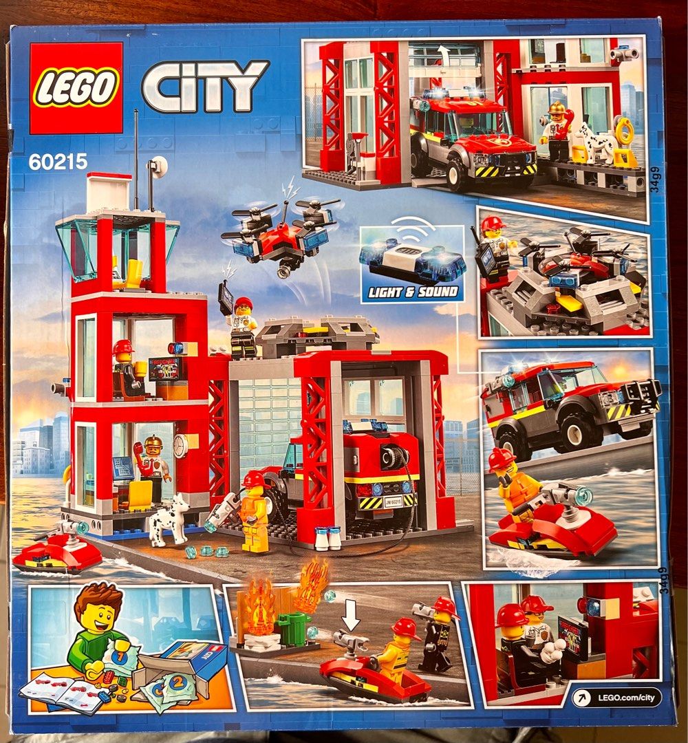 Lego City Fire Station (60215), Hobbies & Toys, Toys & Games on Carousell