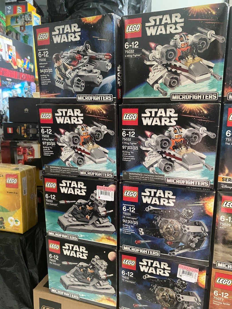 Lego starwar SW micro fighter 75028, 75029, 75030, 75031,75032,75033 ...