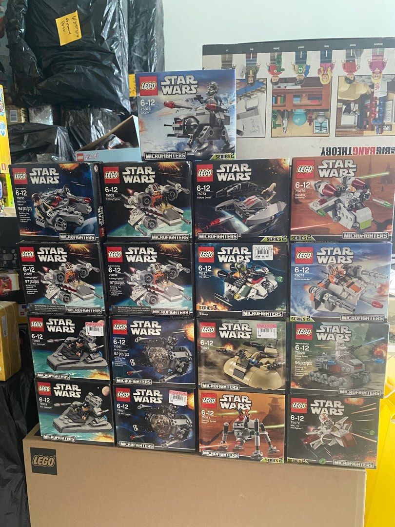 Lego starwar SW micro fighter 75028, 75029, 75030, 75031,75032,75033 ...