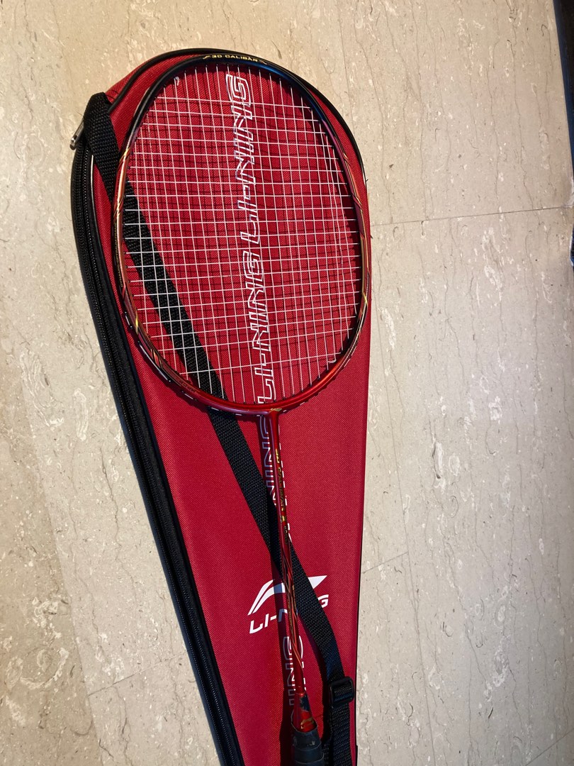 Li Ning Calibar X Boost badminton racket, Sports Equipment, Sports ...