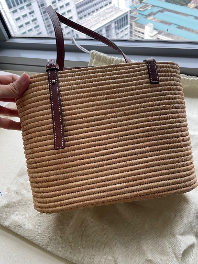 Loewe square rattan bag, Luxury, Bags & Wallets on Carousell