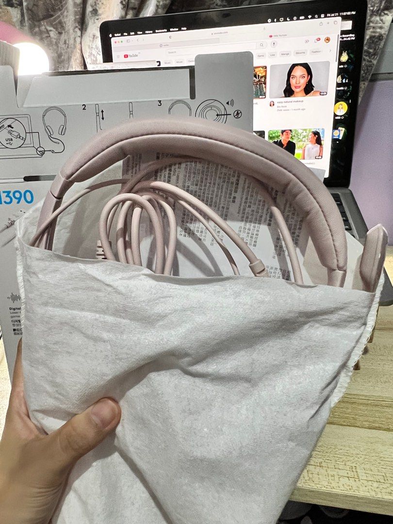 Logitech H390 Rotating Noise Canceling Mic, Digital Stereo Sound, Wired ...