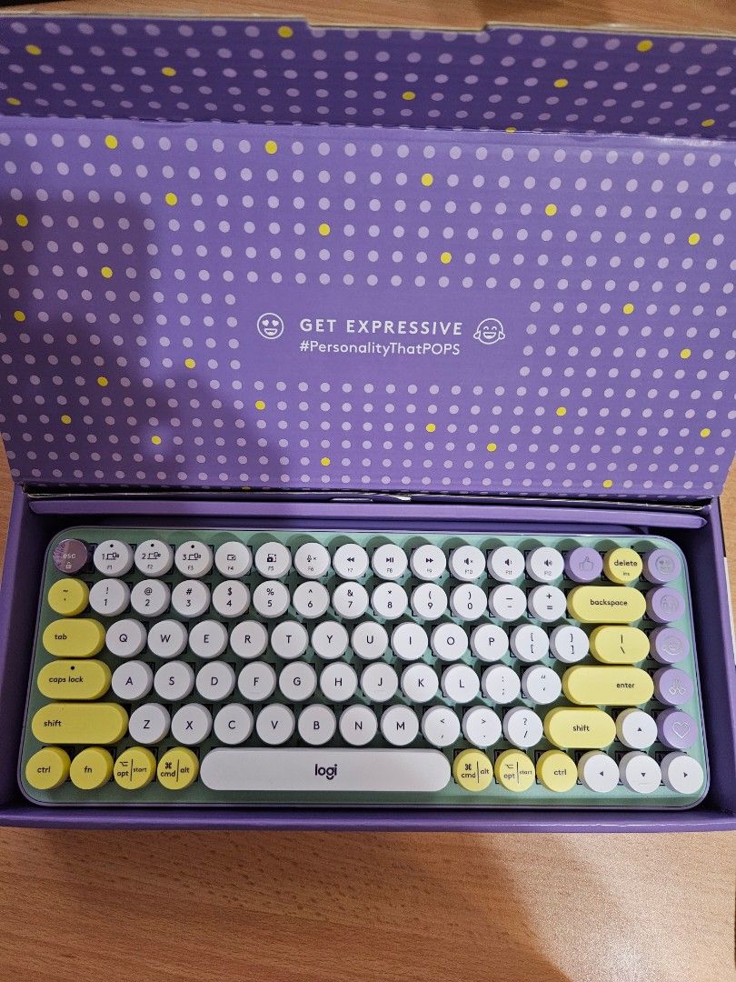Logitech Wireless Keyboard- Pop Keys, Computers & Tech, Parts ...